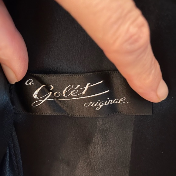 Golet | Jackets & Coats | 6s Golet Mod Fur Coat Black Rhinestone ...